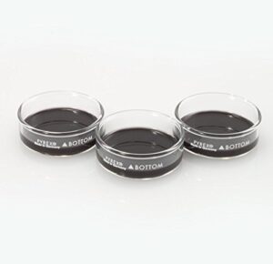 living systems instrumentation dd-50-s-blk-3pk small dissection petri dish, pack of 3 dishes, black, 50 mm dia x 17 mm h