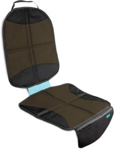 munchkin® brica® seat guardian™ child car seat protector, includes storage pocket, black/brown