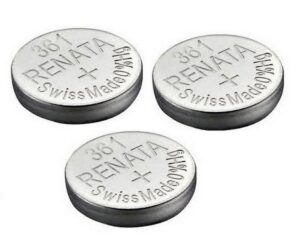 renata single watch battery swiss made 361 or sr721sw or ag11 1.55v (3 batteries, 361 or sr 721 sw)