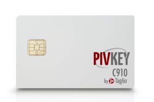 taglio pivkey c910 certificate based pki smart card for authentication and identification, dual interface contact/contactless smart card, supports windows piv drivers, standard iso.