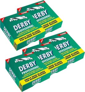 500 "derby professional" single edge razor blades for straight razor