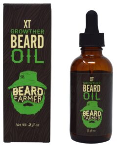 beard farmer - growther xt beard oil (extra fast beard growth) all natural beard growth oil