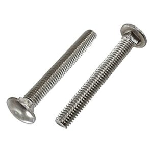 3/8"-16 x 4" stainless steel square neck carriage bolts (pack of 12)