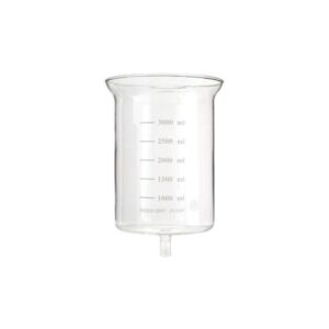 yama cdm25 replacement top beaker - borosilicate glass for 25 cup cold brew towers, heat-resistant, dishwasher safe