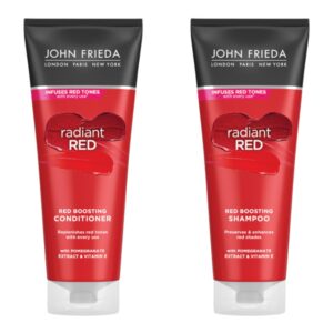 john frieda radiant red colour protecting, shampoo and conditioner pack,8.3 oz each