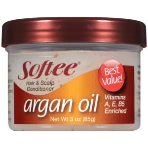 softee hair and scalp conditioner argan oil, 3 ounce