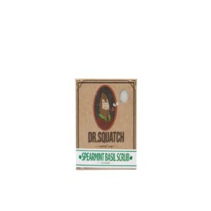 dr. squatch all natural bar soap for men with zero grit, spearmint basil