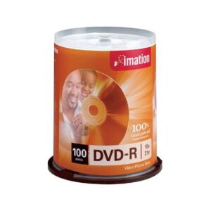 imation 18059 cd/dvd - dvd-r 4.7 gb 16x branded pkg=100/spindle 2/ctn