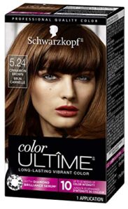 schwarzkopf color ultime permanent hair color cream, 5.24 cinnamon brown