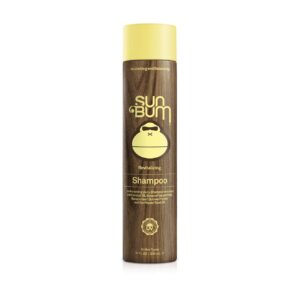 sun bum revitalizing shampoo - hydrating, smoothing and shine enhancing - paraben free - gluten free - vegan - uv protection - 10 oz bottle - 1 count