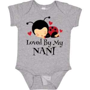 inktastic loved by my nani baby bodysuit newborn 0060 heather grey 20f35