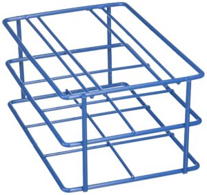 heathrow hs23224 6-well centrifuge bottle rack, 250 ml, blue