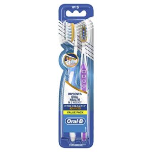 oral-b pro-health clinical pro-flex toothbrush with flexing sides, 40s - soft, 2 count