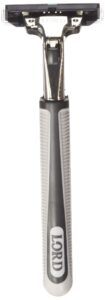 lord premium plus twin blade razor with pivoting head and 1 blade