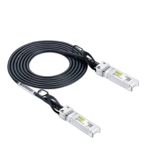 10gtek sfp+ dac twinax cable - 10gbase-cu passive direct attach copper sfp cable for cisco sfp-h10gb-cu2m, ubiquiti unifi uc-dac-sfp+, meraki, fortinet, d-link, 2-meter(6.6ft) | 0.25-12m optional