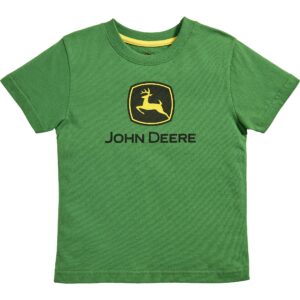 john deere baby kids boys trademark short sleeve tee, green, 24 months