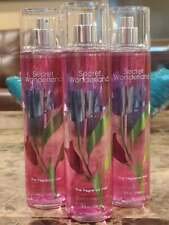 lot of 3 bath and body works secret wonderland fine fragrance mist 8 ounce full size