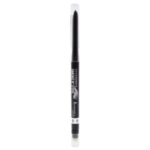 rimmel exaggerate smoke n shine eyeliner, 001 little black smokey, 0.0089 ounce, gel