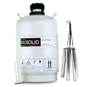 u.s.solid 20 l cryogenic container liquid nitrogen (ln2) dewar semen tank 6 canisters carry bag