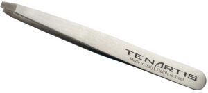 straight hair tweezers stainless steel - tenartis made in italy by tenartis