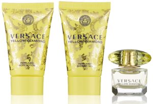 versace yellow diamond perfume for women 3 piece mini gift set