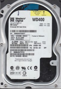 wd400bb-60dga0, dcm dscahv2ch, western digital 40gb ide 3.5 hard drive