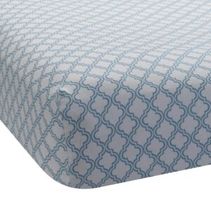 lambs & ivy ryan collection fitted sheet, lattice