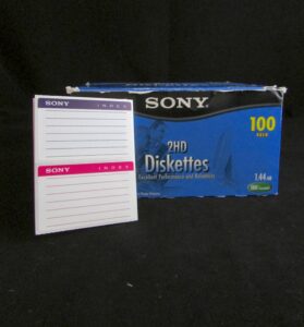 79 pack sony 3.5" double sided high density 1.44mb floppy diskettes ibm format