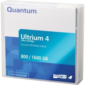 quantum lto ultrium 4 tape cartridge . lto ultrium lto. 4 . 800gb (native) / 1.6tb (compressed) . 20 pack "product type: storage media/tape media"