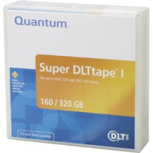 quantum super dlt data cartridge . super dlttape i . 160 gb (native) / 320 gb (compressed) . 1833.50 ft tape length . 1 pack "product type: storage media/tape media"