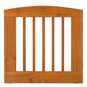 barkwood pets freestanding wood pet gate extension panel, 24" x 24" h, chestnut