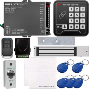 uhppote full complete 125khz rfid card outswinging door access control kit including 600lbs force electric magnetic lock