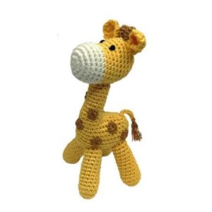 cheengoo organic hand crocheted rattle (giraffe)