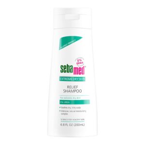 sebamed extreme dry skin relief treatment shampoo with 5% urea for dry itchy scalp (200ml)