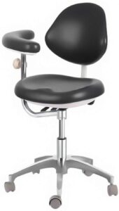 assistant's stool - premium dental assistant's stool, black