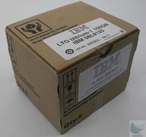 ibm 08l9120 lto-1 ultrium-1 data cartridges qty 5 per box