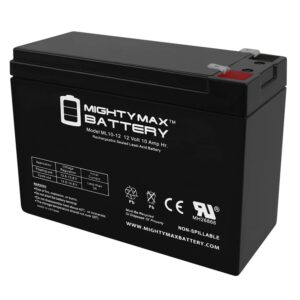 mighty max battery 12v 10ah sla battery replaces dynacraft surge camo mega 12v atv