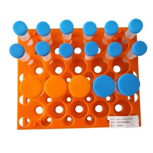 bipee test tube rack, centrifuge tube holder for 10ml, 15ml, 50ml, detachable plastic stand, 50 well