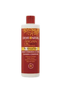 creme of nature, argan oil hair conditioner, creamy hydration co-wash cleansing conditioner, 12 fl oz