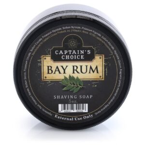 captain's choice bay rum shaving soap - 5 oz.