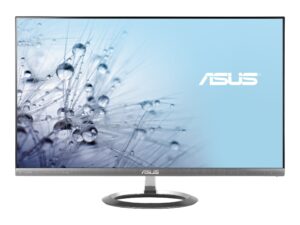 asus designo 27" 1440p monitor (mx27aq) - qhd (2560 x 1440), ips, eye care, frameless, displayport, hdmi, space gray + black