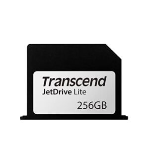 transcend 256gb jetdrive lite 360 storage expansion card for 15-inch macbook pro with retina display (ts256gjdl360),black/silver