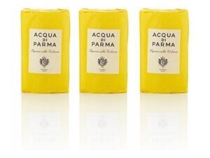 acqua di parma colonia wrapped soaps 100 grams - set of 3