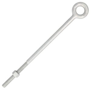 e-rigging galvanized drop forged regular eye bolts - 5/8" x 15" - 5,200 lbs working load limit - heavy-duty and corrosion resistant