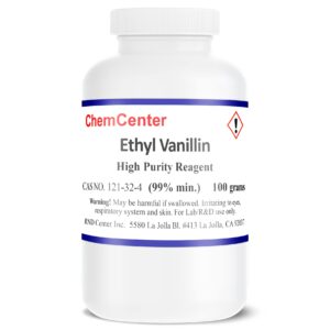 ethyl vanillin, powder, 99% minimum, 100 grams