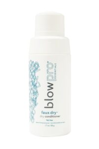 blowpro faux dry, dry conditioner 1.7oz travel friendly, weightless powder conditions & protects hair, prolongs your blowout without water, nourishes, softens, gives shine to 2nd day hair