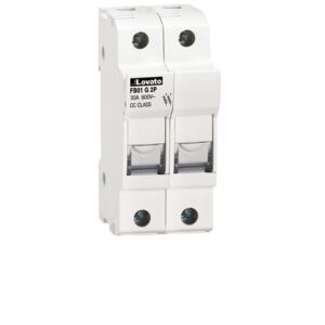 automation systems interconnect afb01g2p din rail mounted class cc fuse holder, ul, 2 pole, 18 to 8 awg, 30 amp, 600v