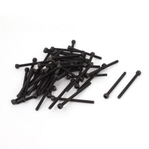 uxcell m3 x 40mm alloy steel hex bolt socket head cap screws black 50 pcs