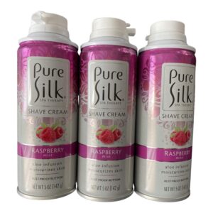 pure silk raspberry mist shave cream