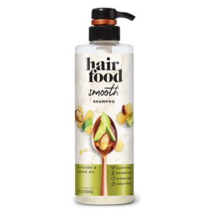 hair food sulfate free shampoo, dye free smoothing treatment, argan oil and avocado, 17.9 fl oz